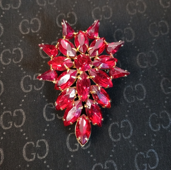 Tammy Jewels | Jewelry | Tammy Jewels Ruby Brooch | Poshmark